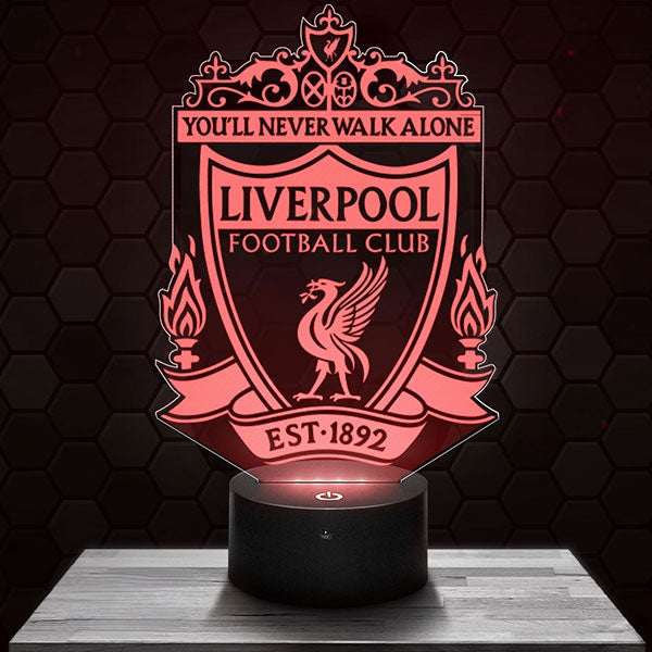 Lampe LED 3D Liverpool – Le Génie de la Lampe 3D