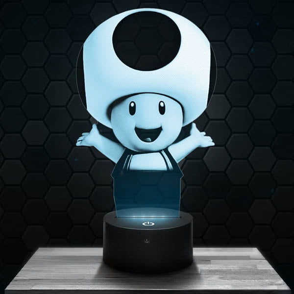 Lampe LED 3D Toad – Le Génie de la Lampe 3D